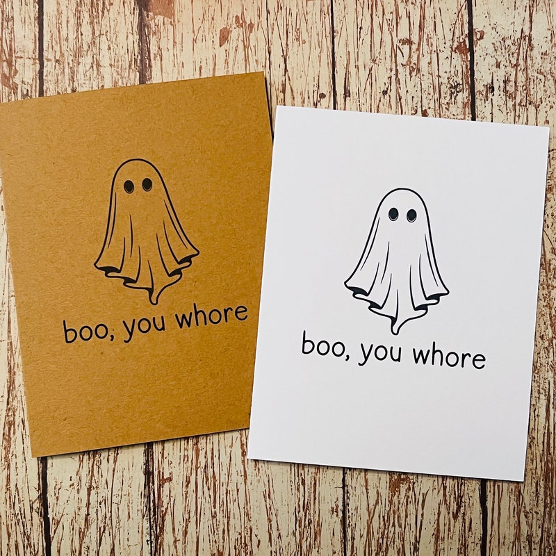 Boo You Whore - Etsy