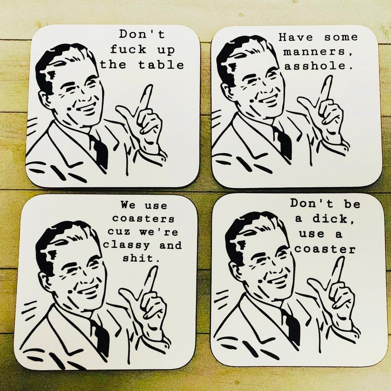 Funny Coasters Men - Etsy