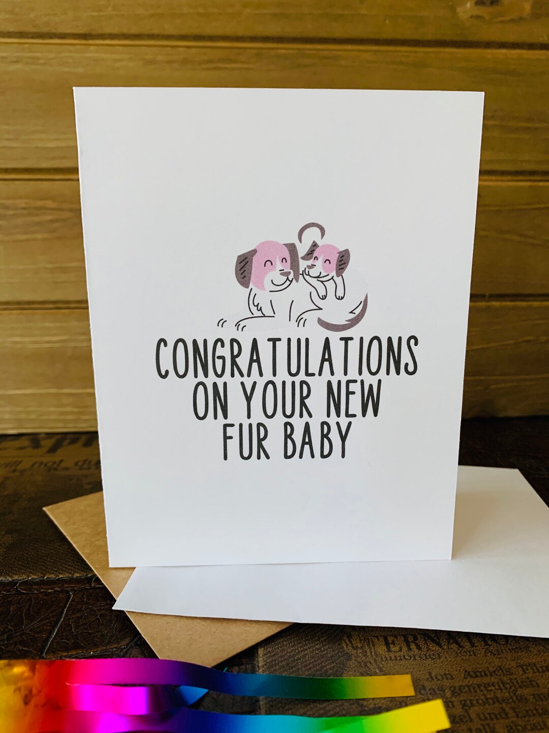 New Dog Congratulations - New Puppy Card - Pet Adoption - New Dog Cards ...