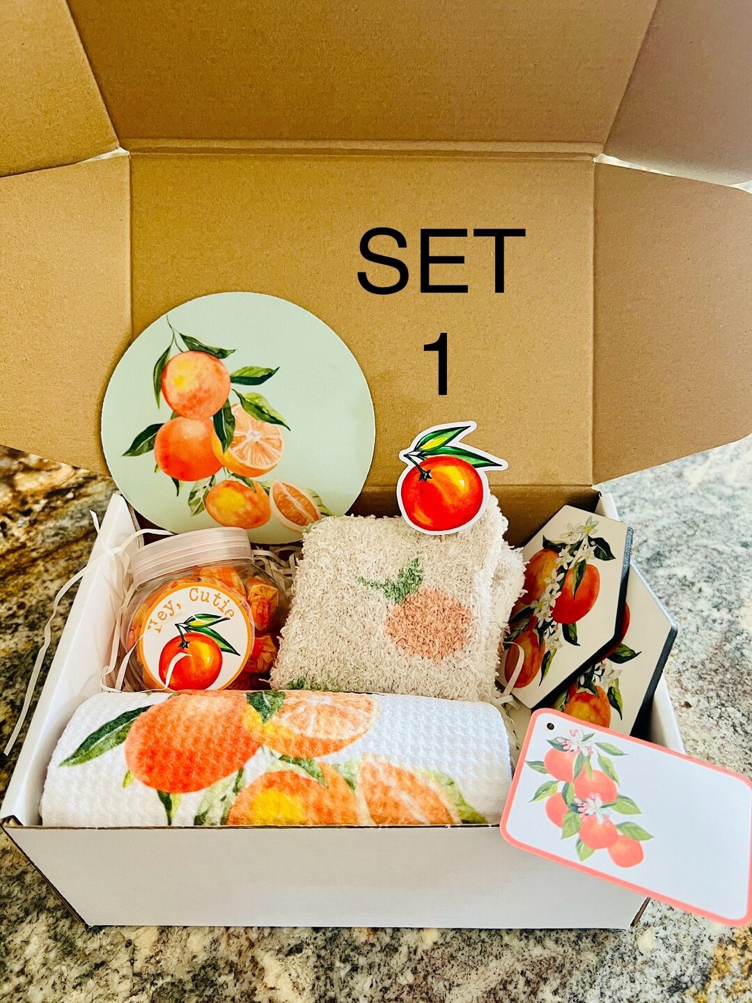 Citrus Fruit Gift Box Set: Lemon or Orange Theme - Etsy