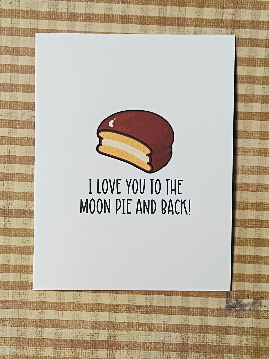 Moon Pie Love Card: Anniversary, Valentine's Day - Etsy