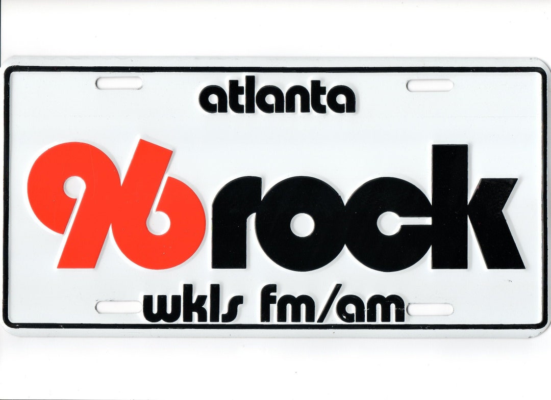Limited Edition 96rock Fm/am License Plate Offered by Willard at 96rock ...