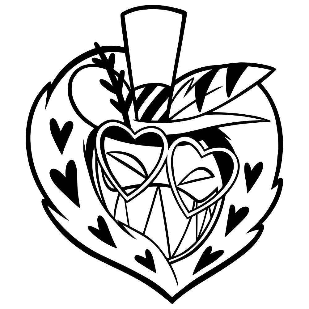 Hazbin Hotel - Valentino Decal - Etsy