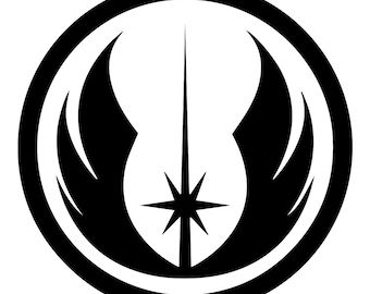 Jedi Logo Vinyl Decal.. Star Wars Jedi Decal.. Jedi Sticker.. Jedi ...