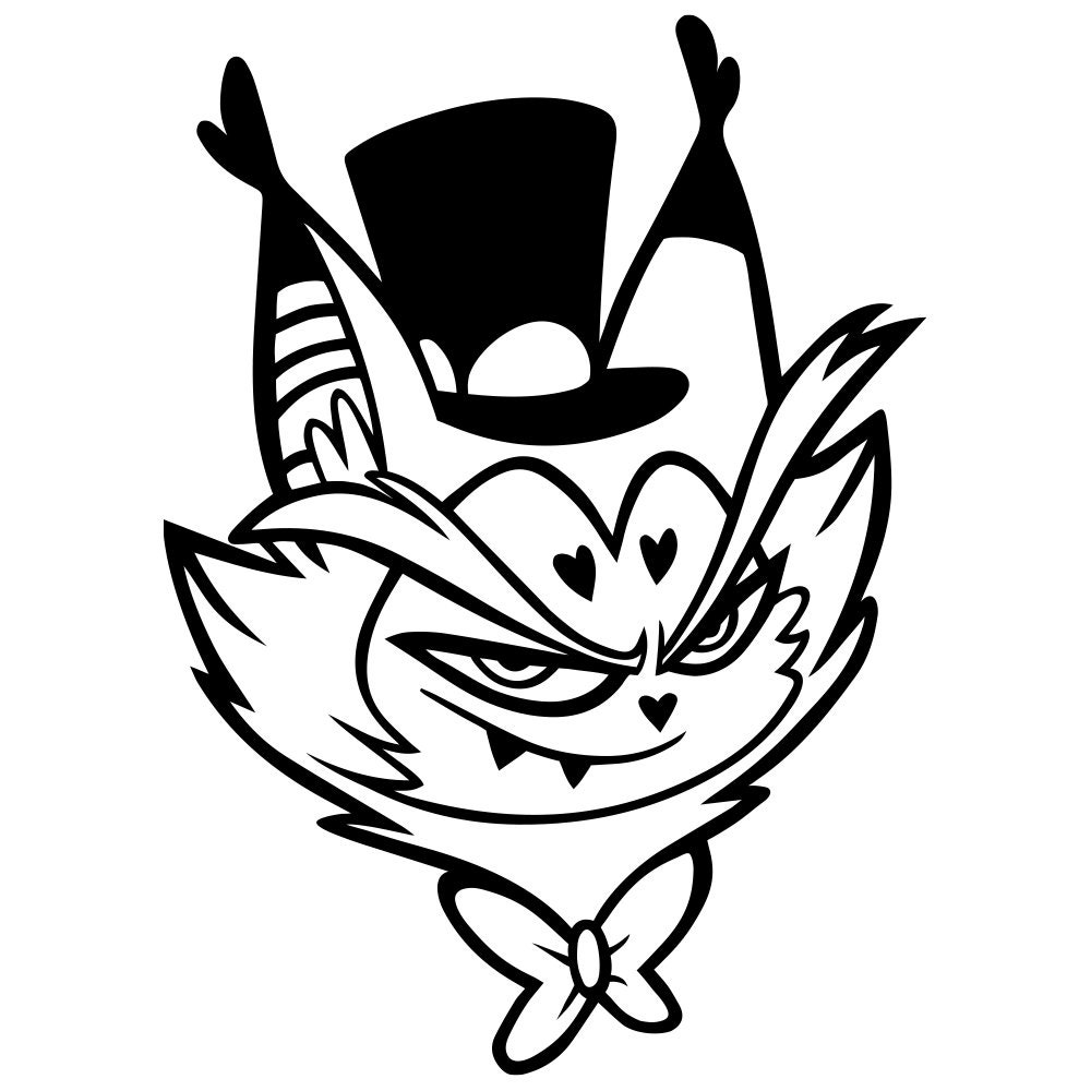 Hazbin Hotel Husk Decal - Etsy UK
