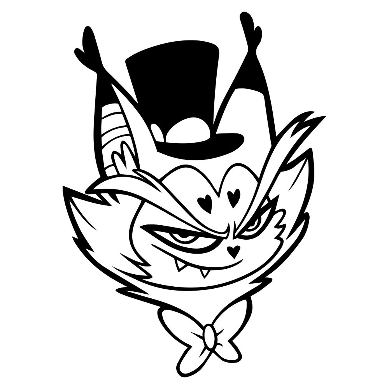Hazbin Hotel Husk Decal Etsy