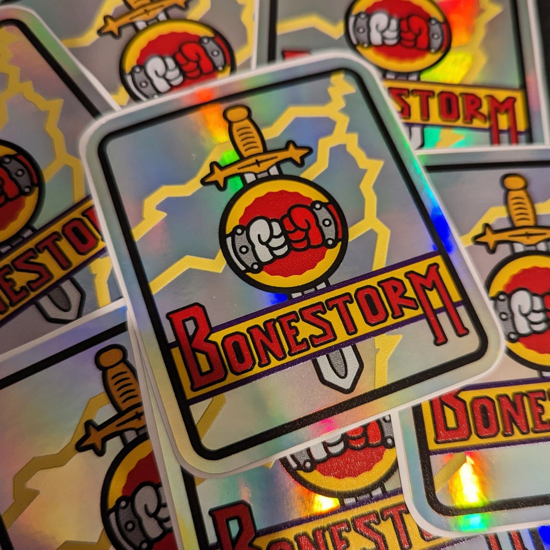 The Simpsons Bonestorm Sticker - Rainbow Foil Hologram - Etsy UK