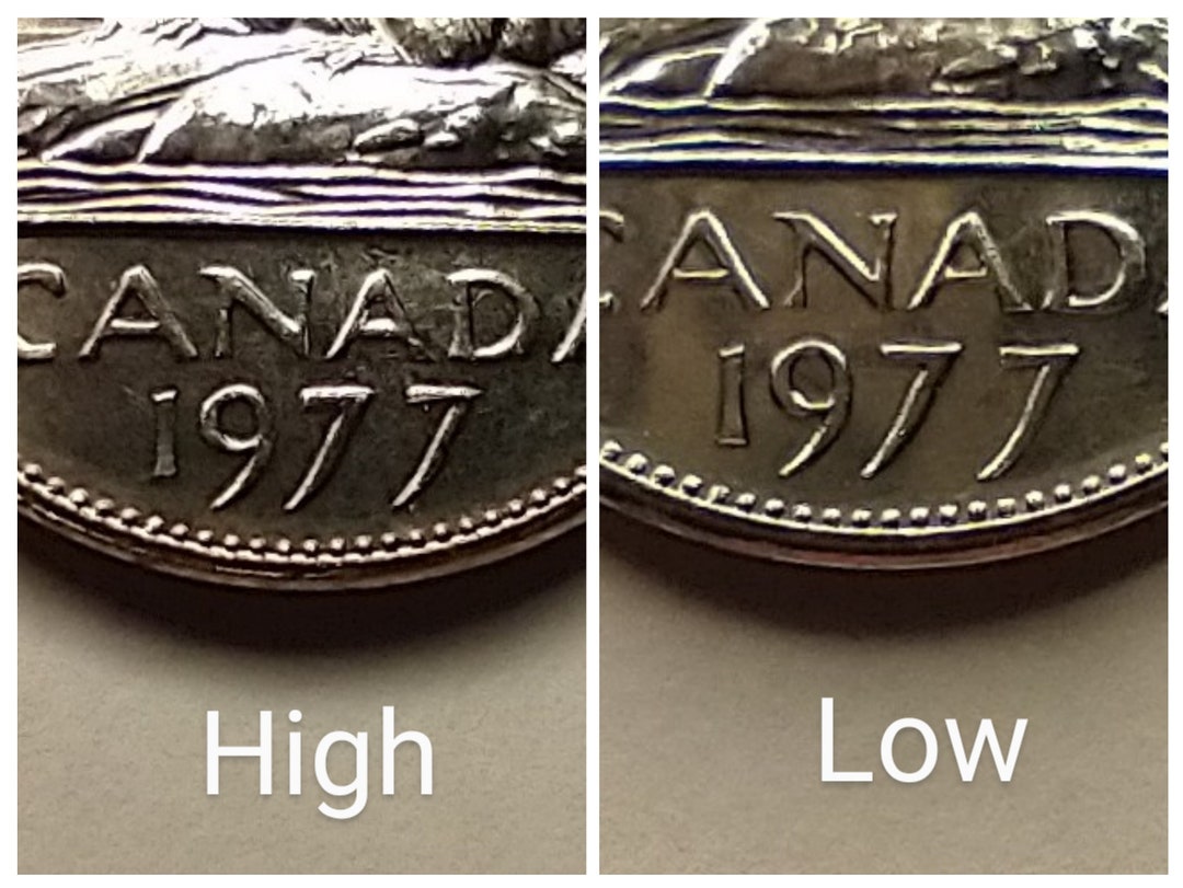 1977 Nickel Pair, High/low Varieties. Both MS-63 Grade. (23j08s10a) - Etsy