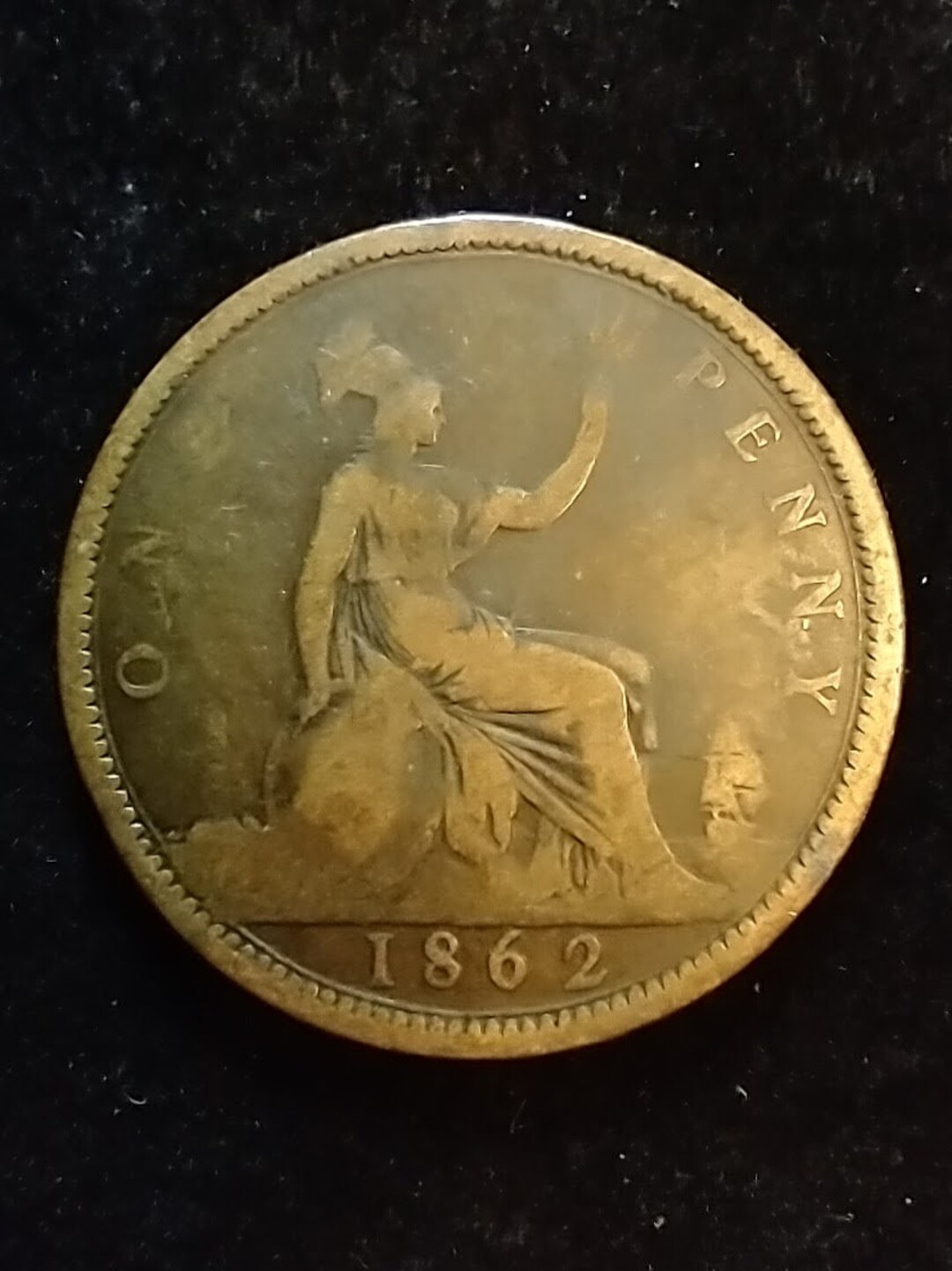 1862 Great Britain Penny. Queen Victoria. Grade: Very Good - Etsy