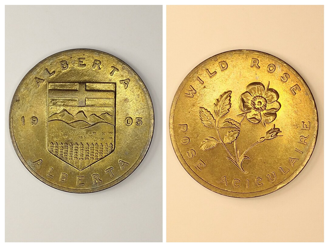 Alberta Flower and Coat of Arms Medallion. Select From High/mid-grade ...