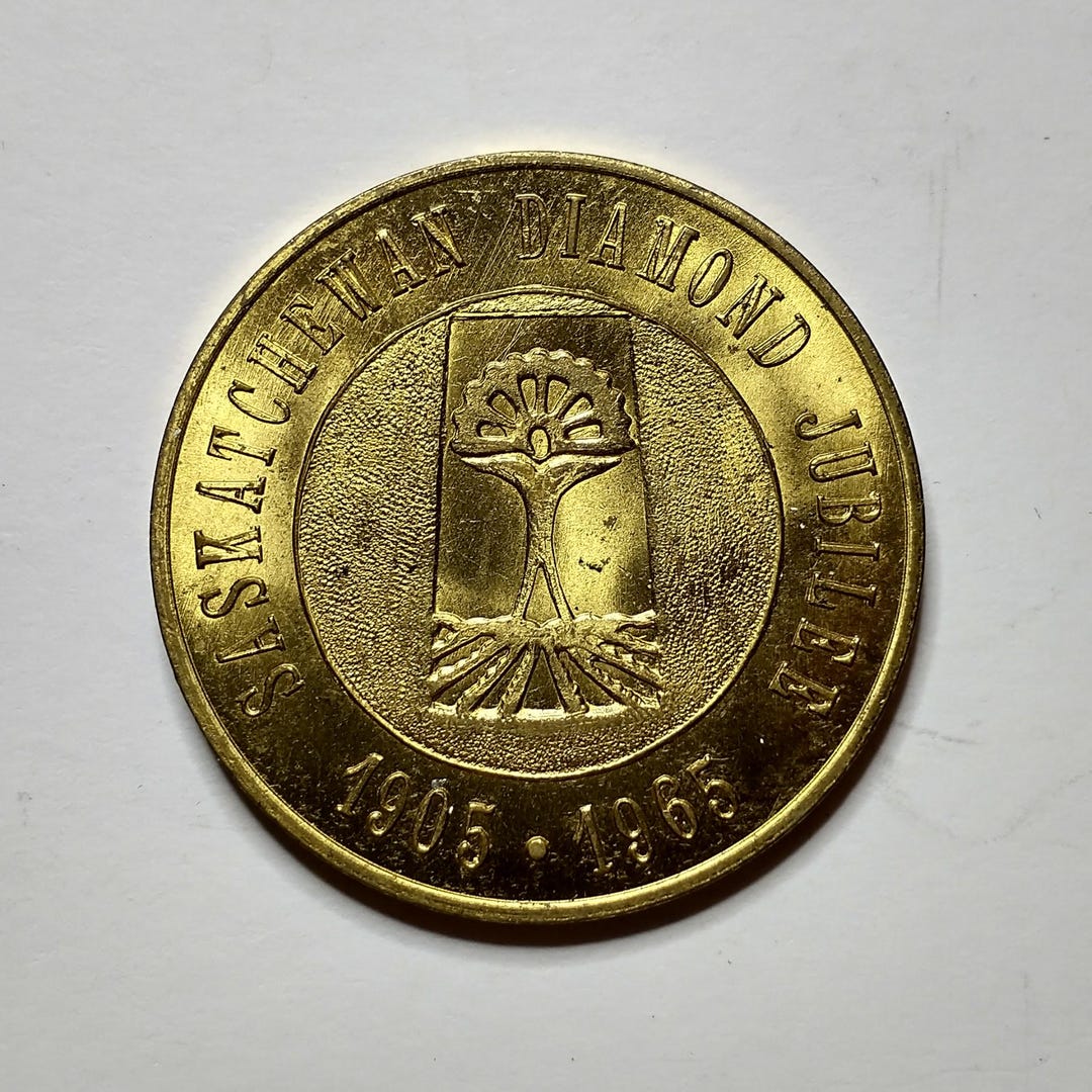 1965 Saskatchewan Diamond Jubilee Medallion (24h28w01a) - Etsy