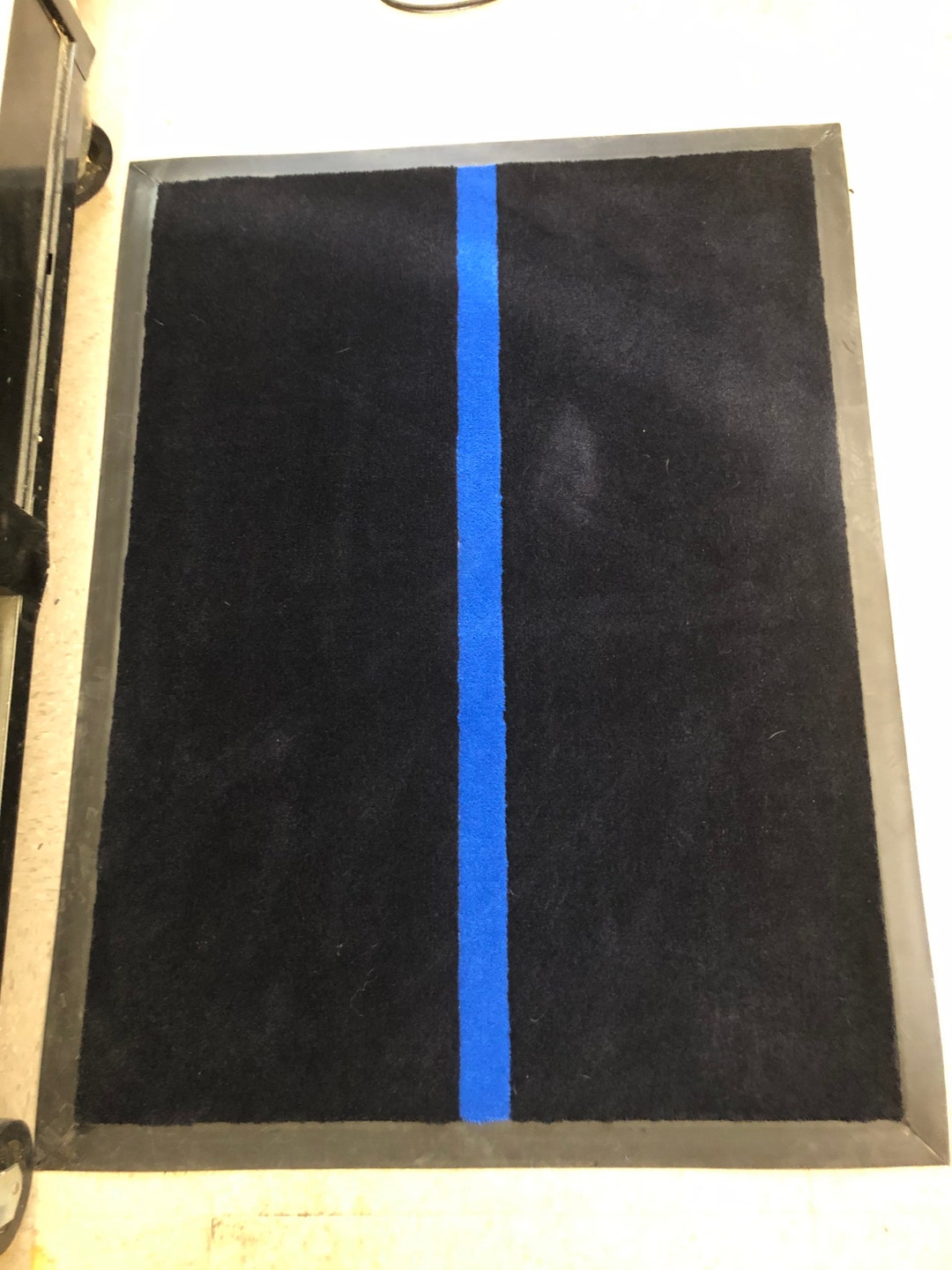 Law Enforcement “thin Blue Line” Rug - Etsy