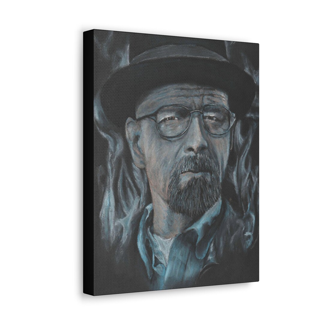 Walter White Pastel Drawing by Carl Lang 11x14 Printed on a Canvas ...