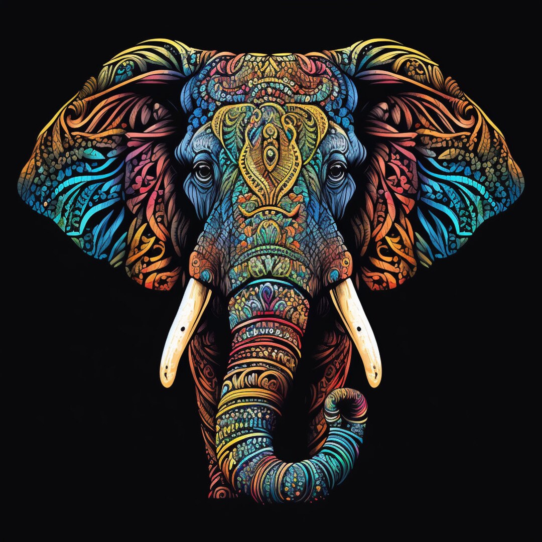 Mandala Elephants Pack of 3 Digitial Files - Etsy