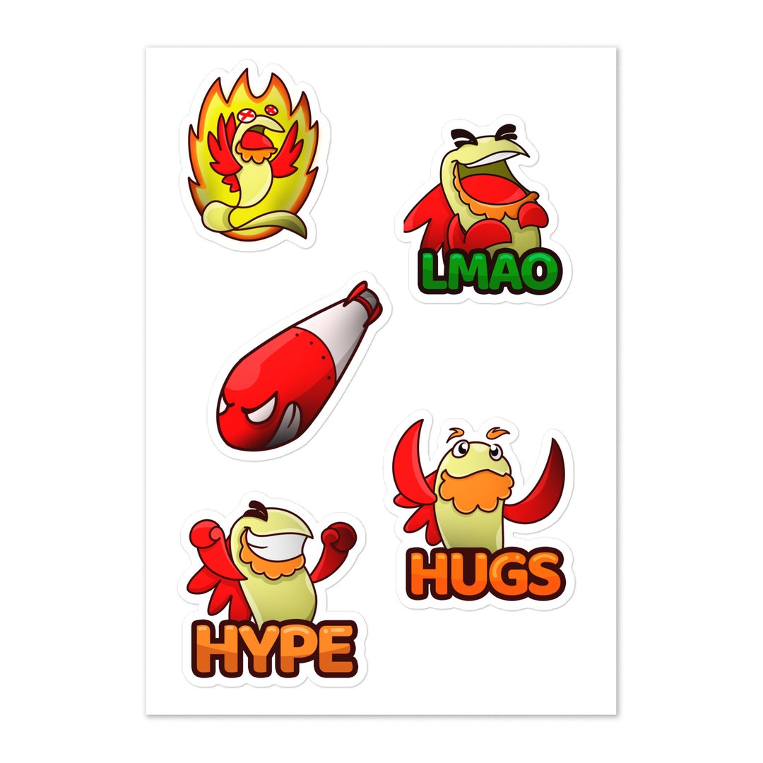 Fishy Emote Sticker Sheet - Etsy