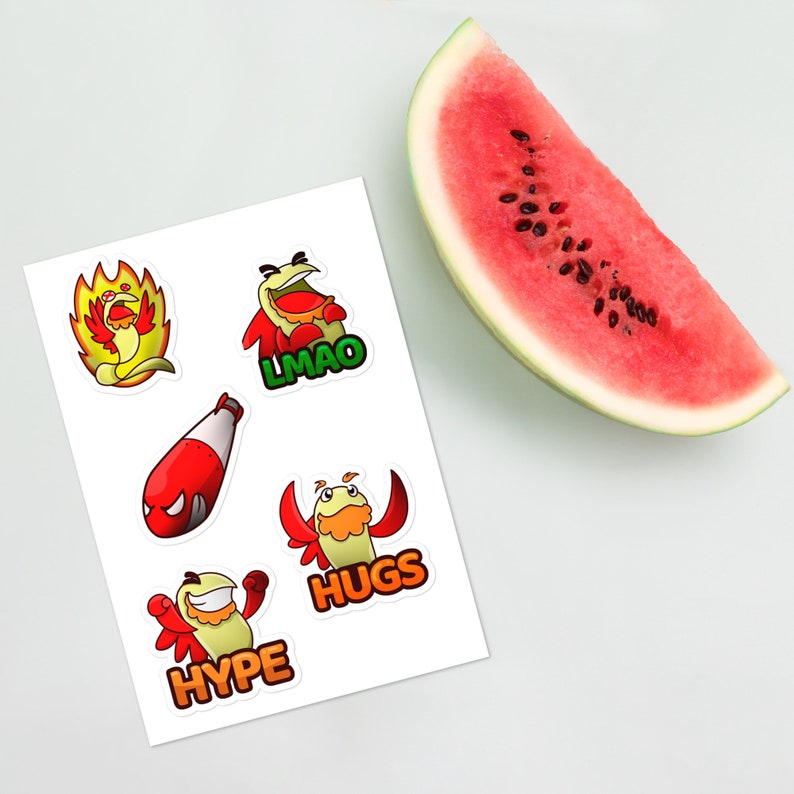 Fishy Emote Sticker Sheet - Etsy