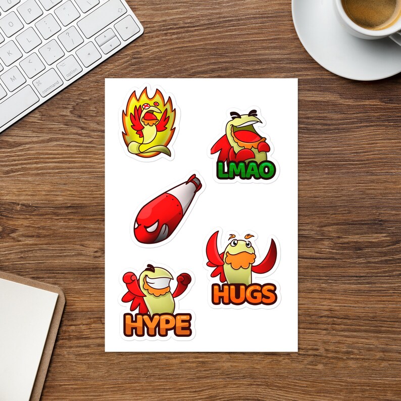 Fishy Emote Sticker Sheet - Etsy