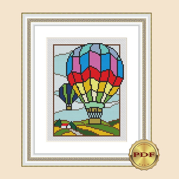 Balloon Cross Stitch - Etsy