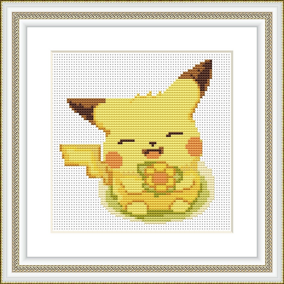 Pocket Monster Cross Stitch Pattern Small Kawaii Cross Stitch for ...
