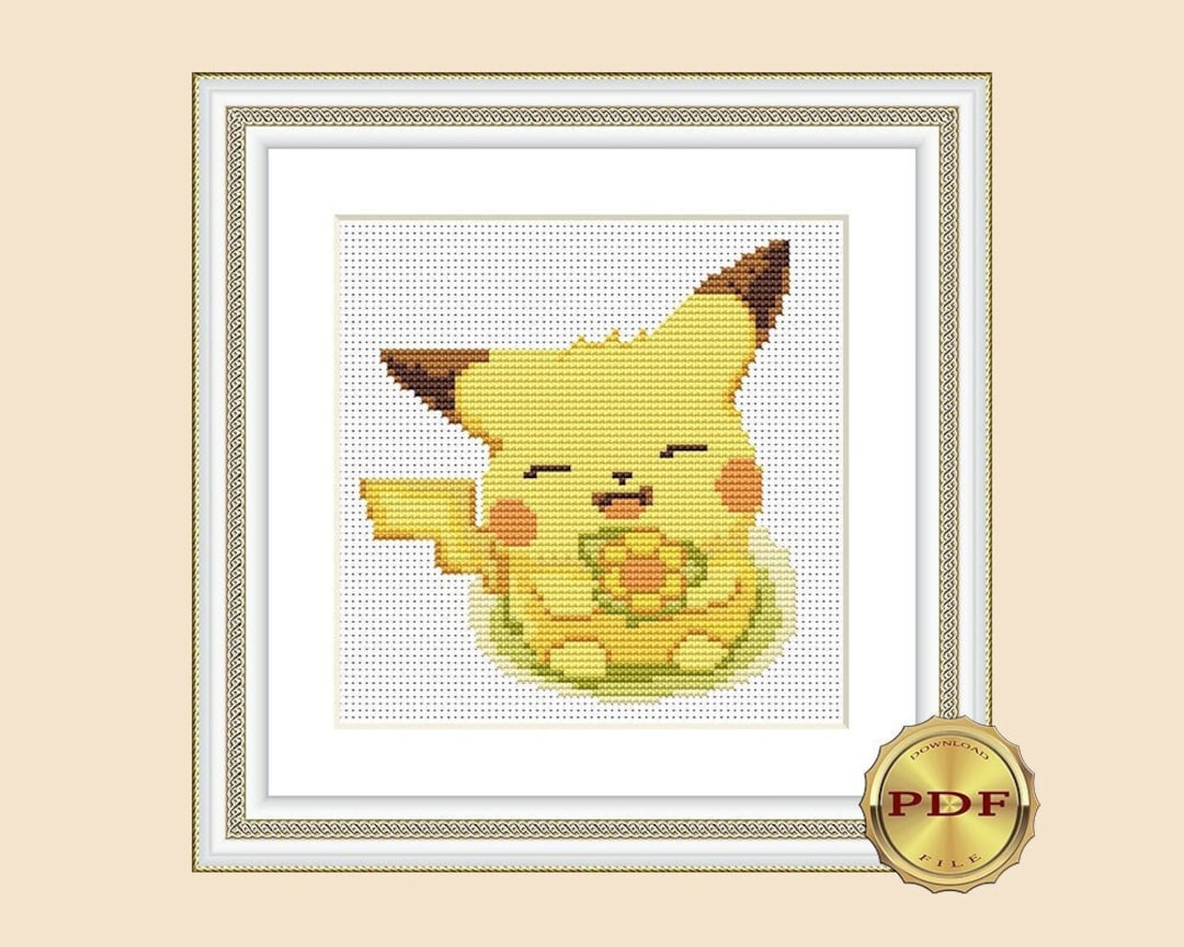 Pocket Monster Cross Stitch Pattern Small Kawaii Cross Stitch for ...