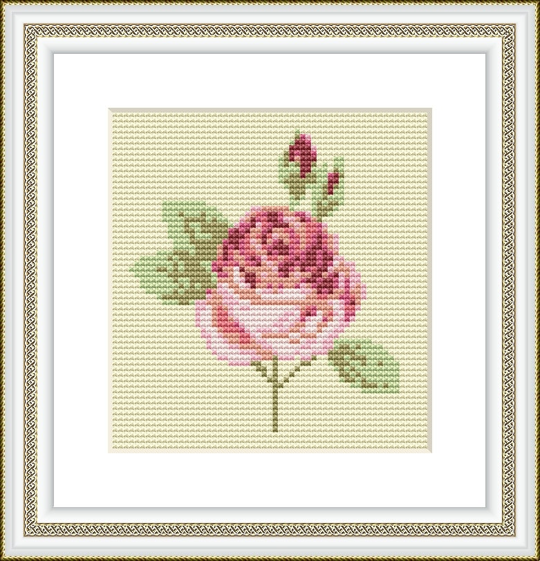 Rose Cross Stitch Pattern Small Floral Cross Stitch for Beginners DIY ...