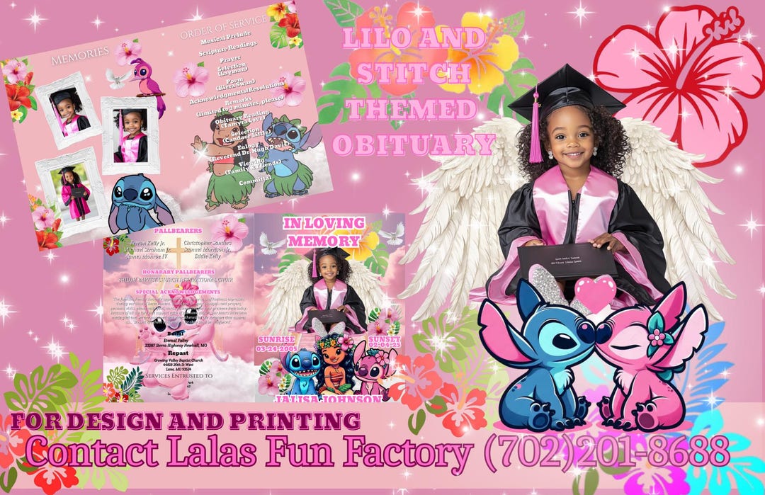 Children’s Obituary Template - Etsy