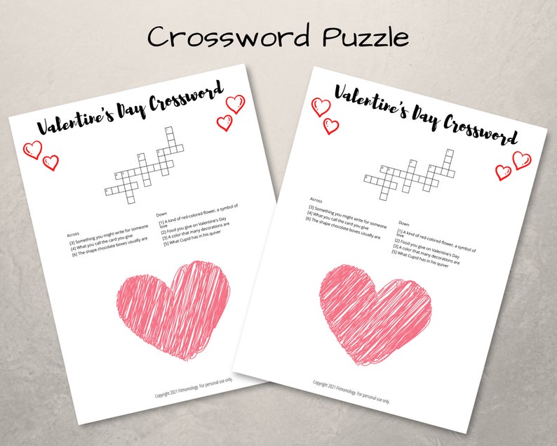Valentine's Day Games Bundle, Printable Valentines Games, Kids ...