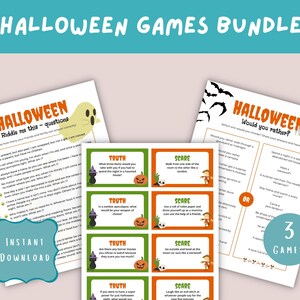 Halloween Games Bundle, Printable Halloween Games, Kids Halloween ...