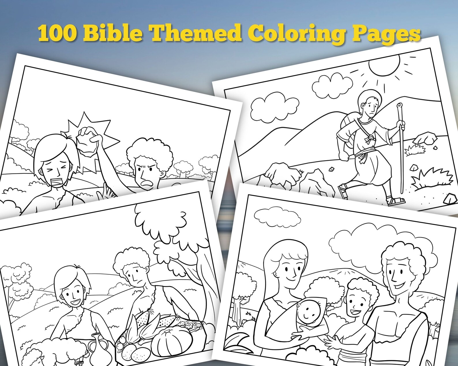 100 Christian Coloring Pages, Coloring Page Download, Sunday School ...