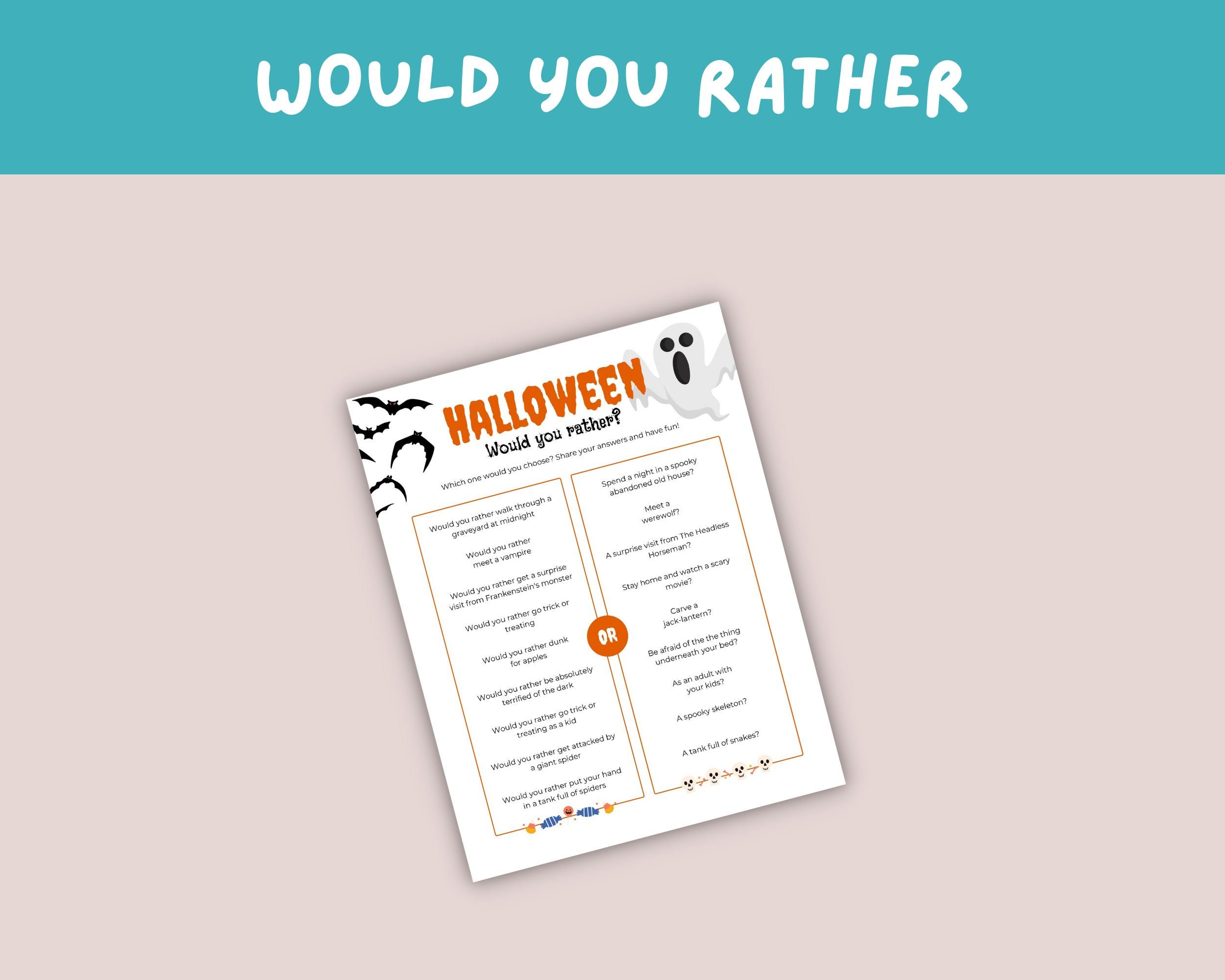 Printable Halloween Games Bundle, Kids Activity Pack (digital PDF ...