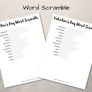 Valentine's Day Games Bundle, Printable Valentines Games, Kids ...
