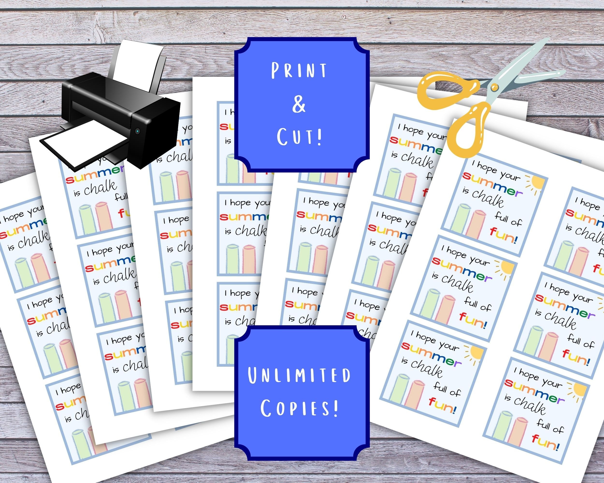 Printable Tag, Student Gift Tags, End of School Year, Class Gift Tags ...