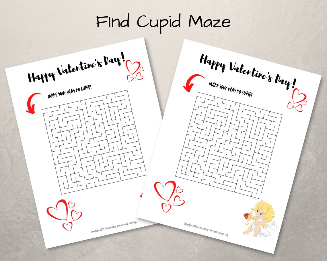 Valentine's Day Games Bundle, Printable Valentines Games, Kids ...