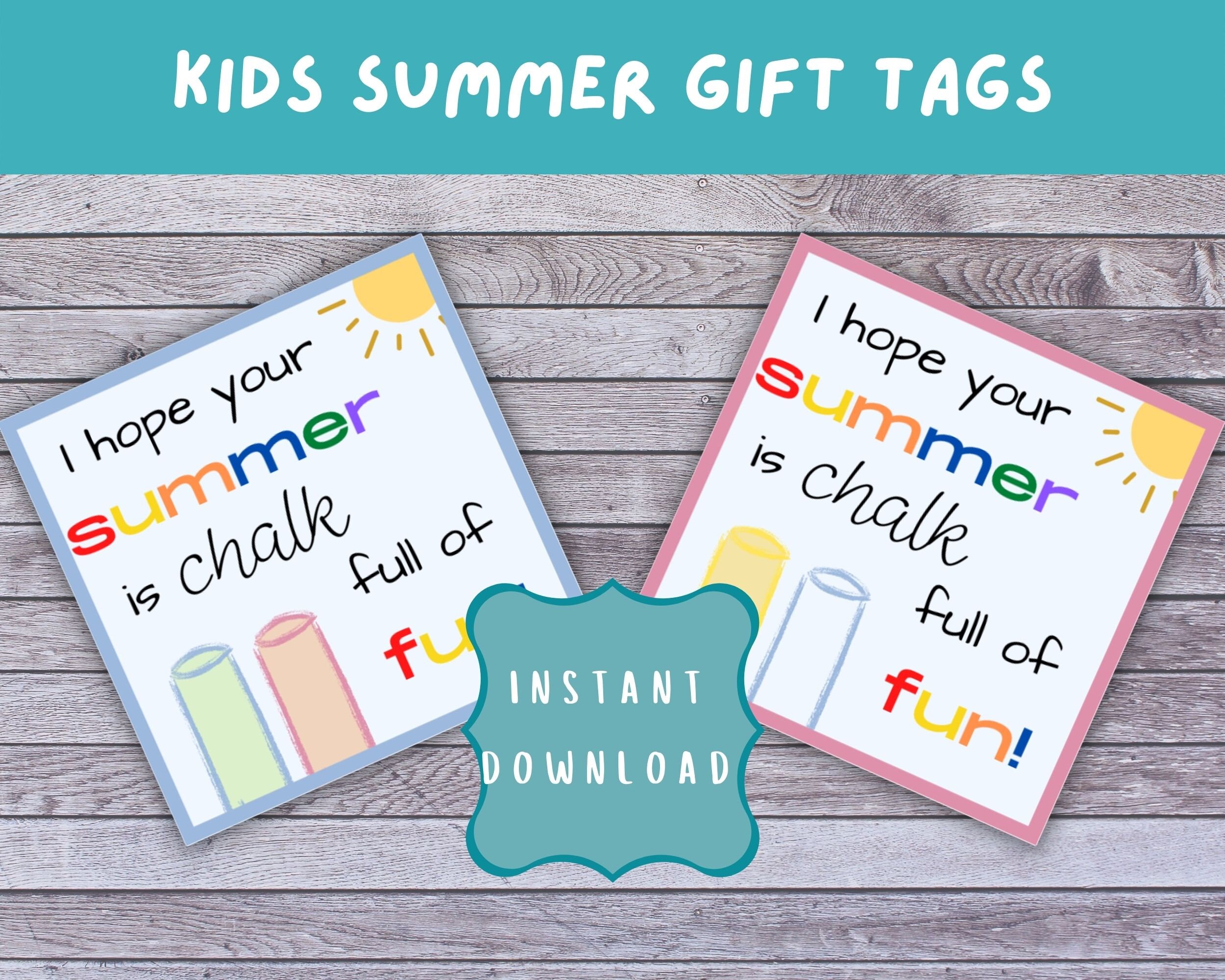 Printable Tag, Student Gift Tags, End of School Year, Class Gift Tags ...