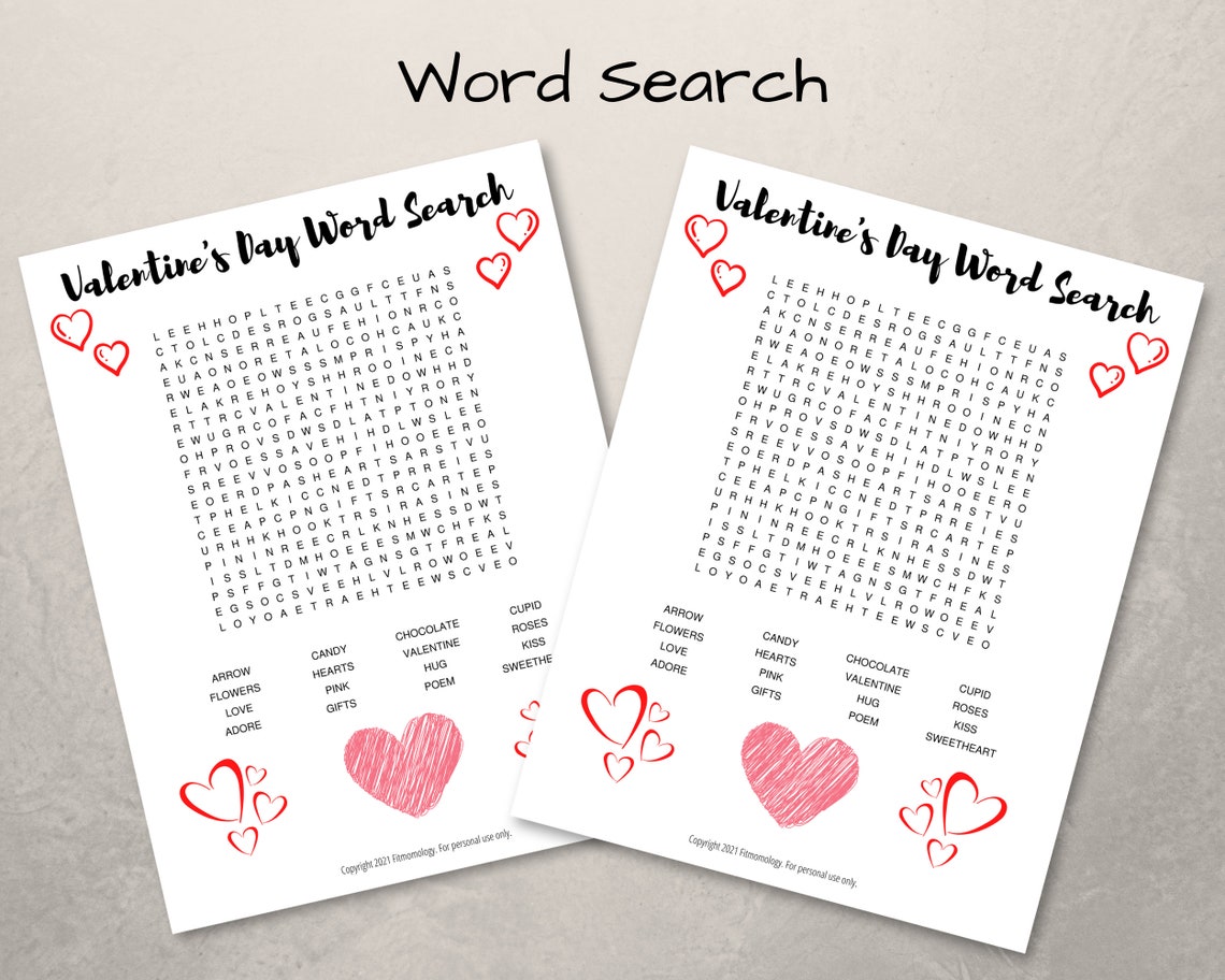 Valentine's Day Games Bundle, Printable Valentines Games, Kids ...