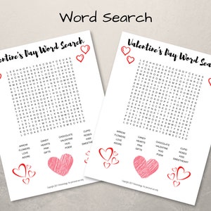 Valentine's Day Games Bundle, Printable Valentines Games, Kids ...