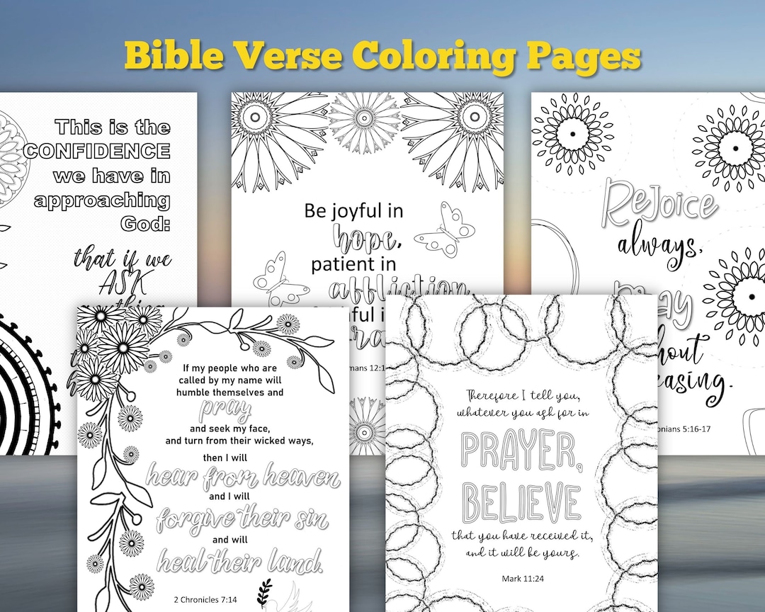 Bible Verse Coloring Pages, Coloring Page Download, Sunday School ...