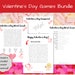 Valentine's Day Games Bundle, Printable Valentines Games, Kids ...