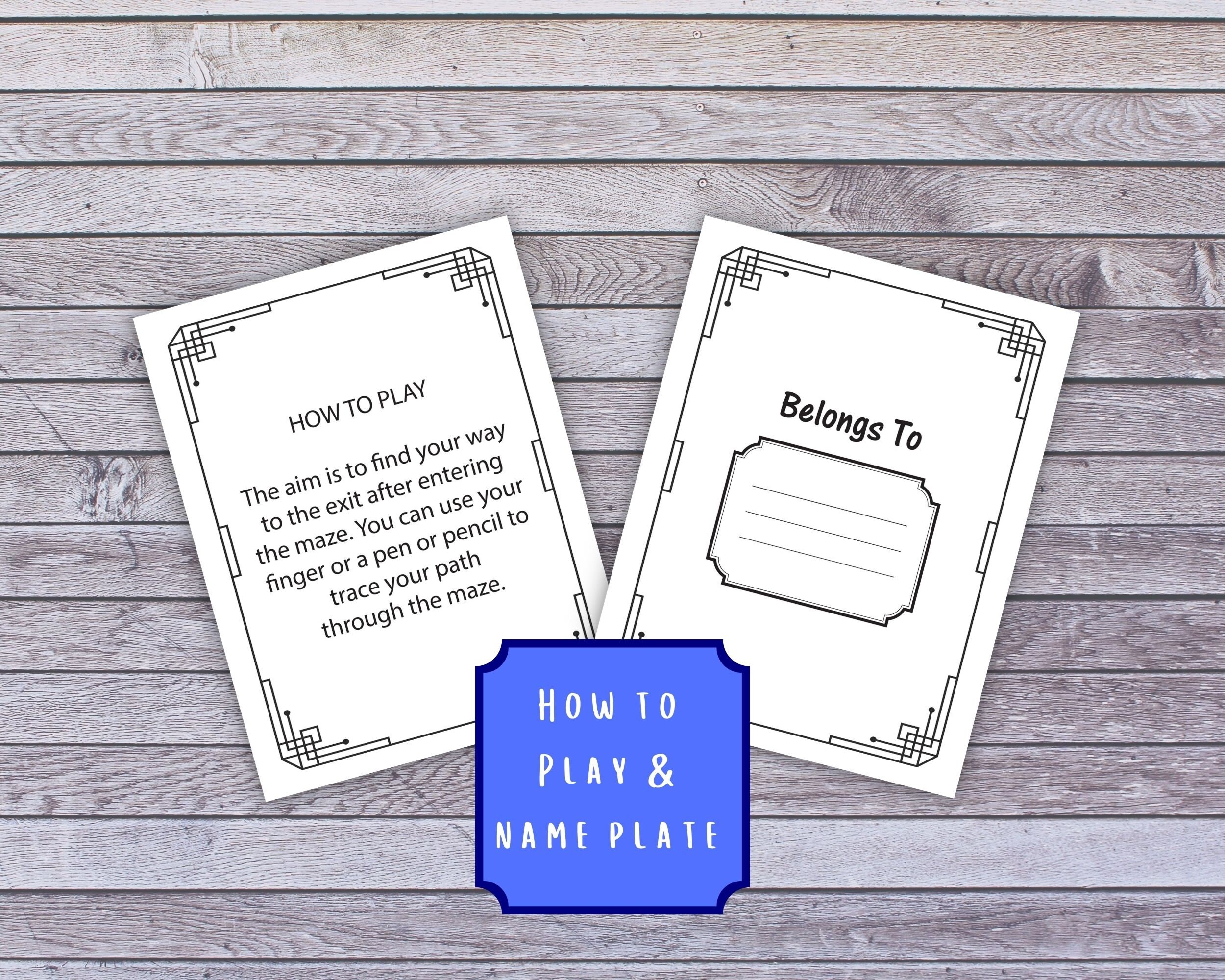 50 Easy Mazes, Kids Activity Book, Maze Activity Book, Digital PDF ...