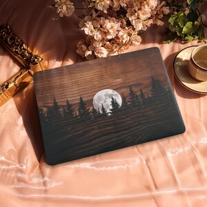 Wooden MacBook Case - Forest Design - Compatible With 2018 16 MacBook ...