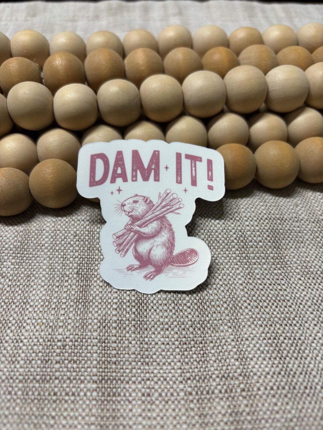 Funny Beaver Water Resistant Sticker - Etsy