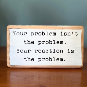 Your Problem Isn't the Problem. Your Reaction is the Problem Office ...