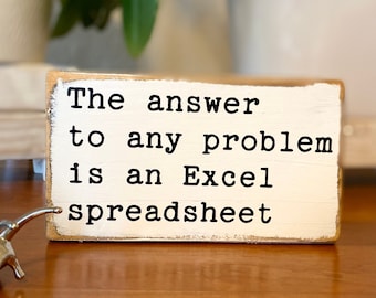 Funny Excel Spreadsheet Joke - Etsy