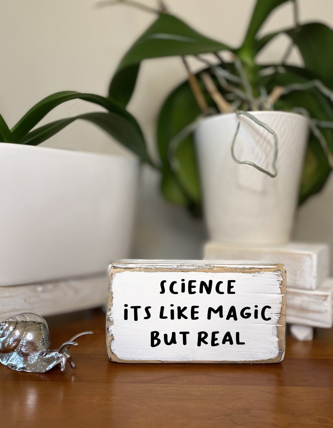 Science Its Like Magic but Real office Desk Wood Sign-wooden - Etsy