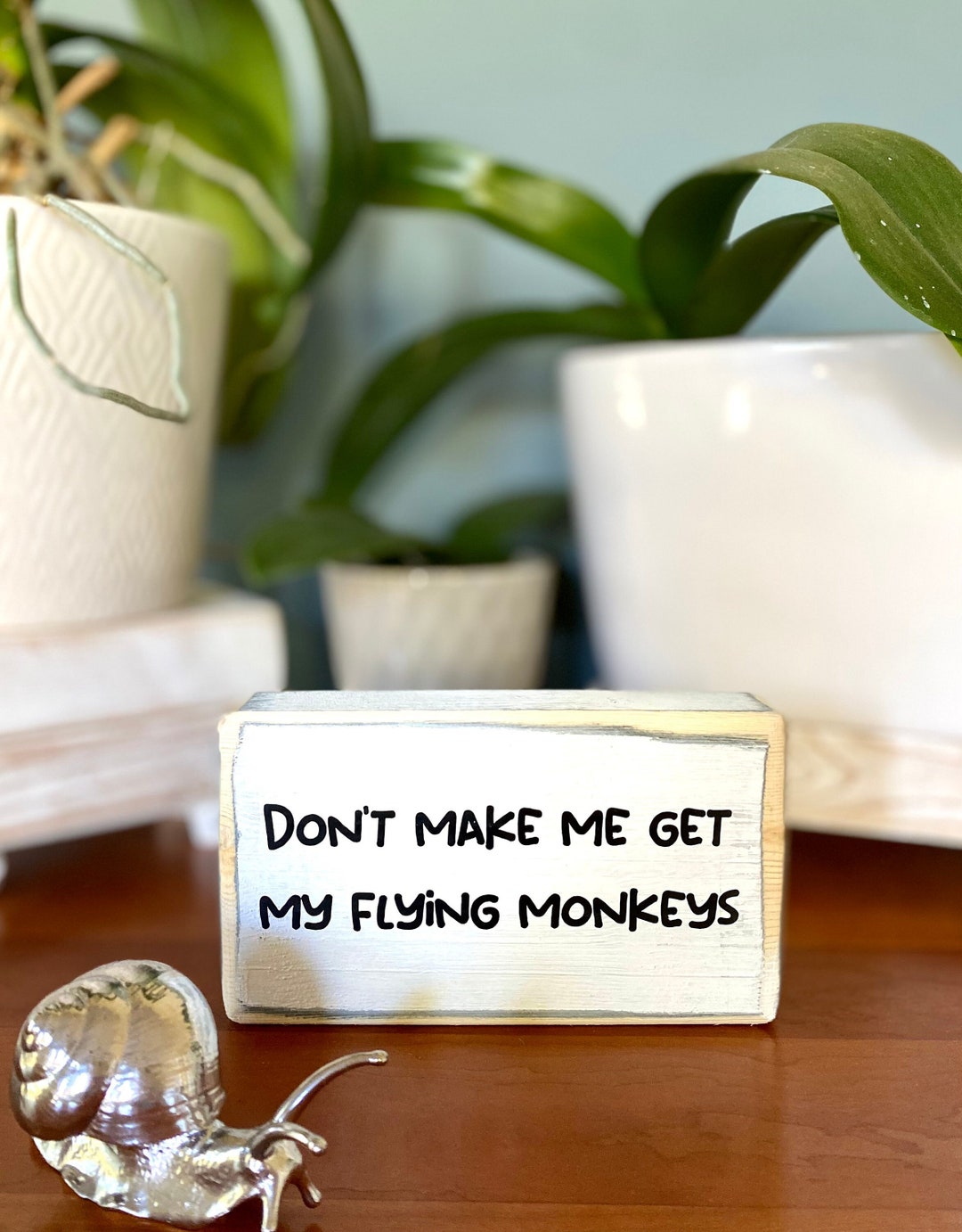 Flying Monkeys Wood Sign – Funny Office Decor, Cubicle Shelf Sitter - Etsy