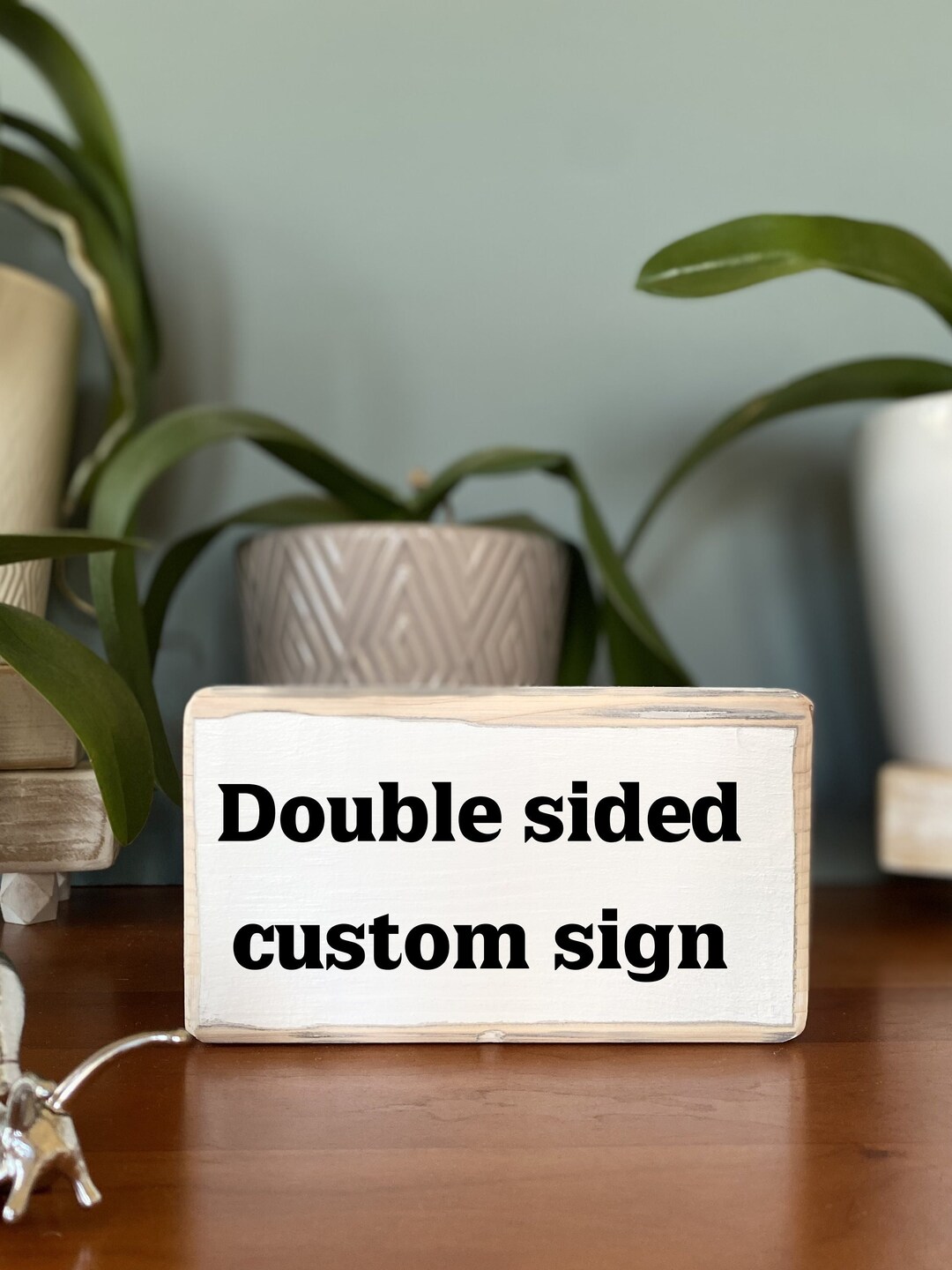 Small Wooden Sign, Blocks, Custom Sign, Personalized Gift, Customized ...