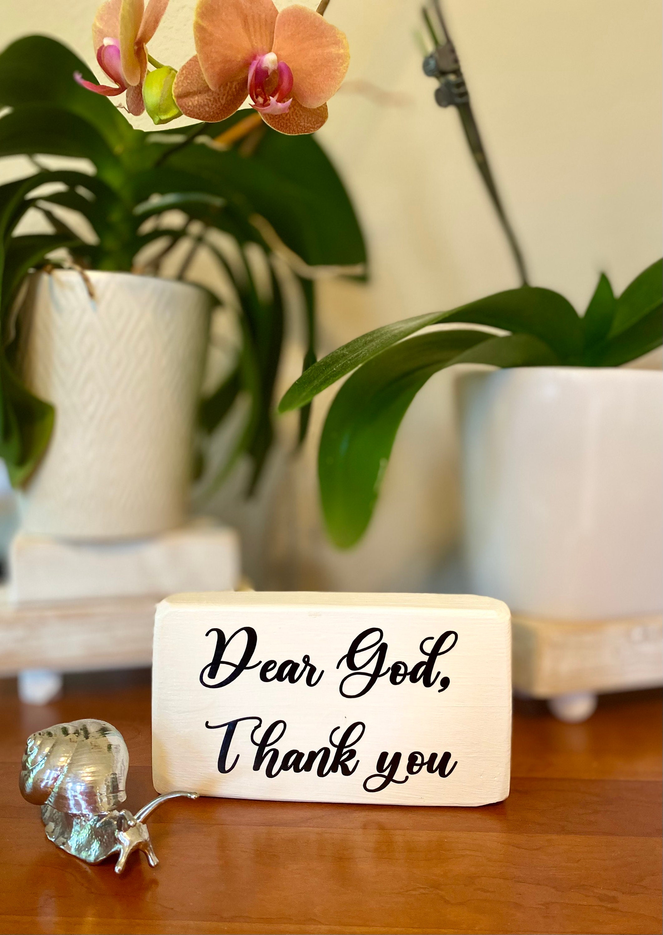 Dear God Thank You Mini Bible Verse Sign Thankful - Etsy