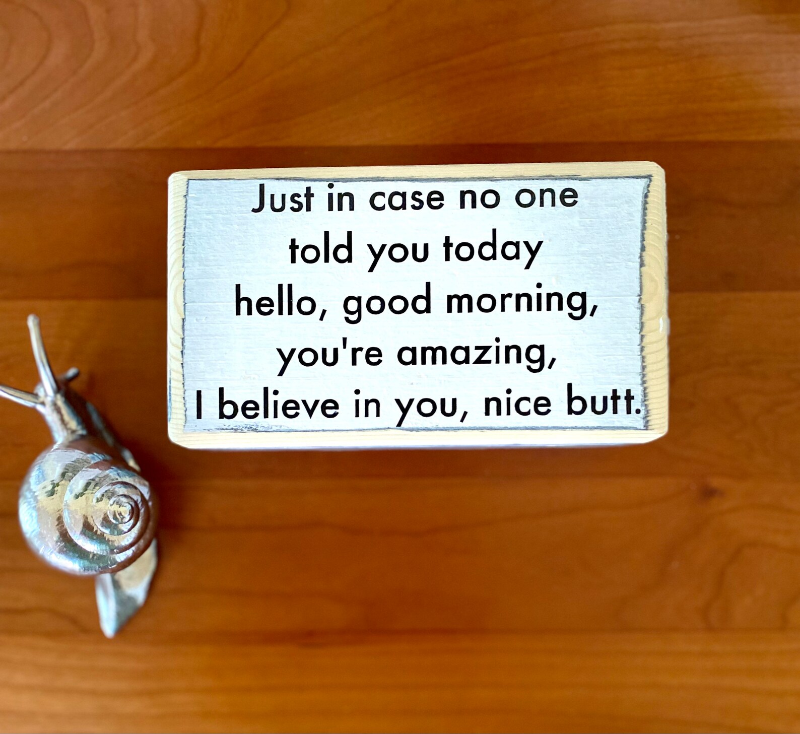 Just in Case No One Told You Today Hello.. Office Desk Wood - Etsy