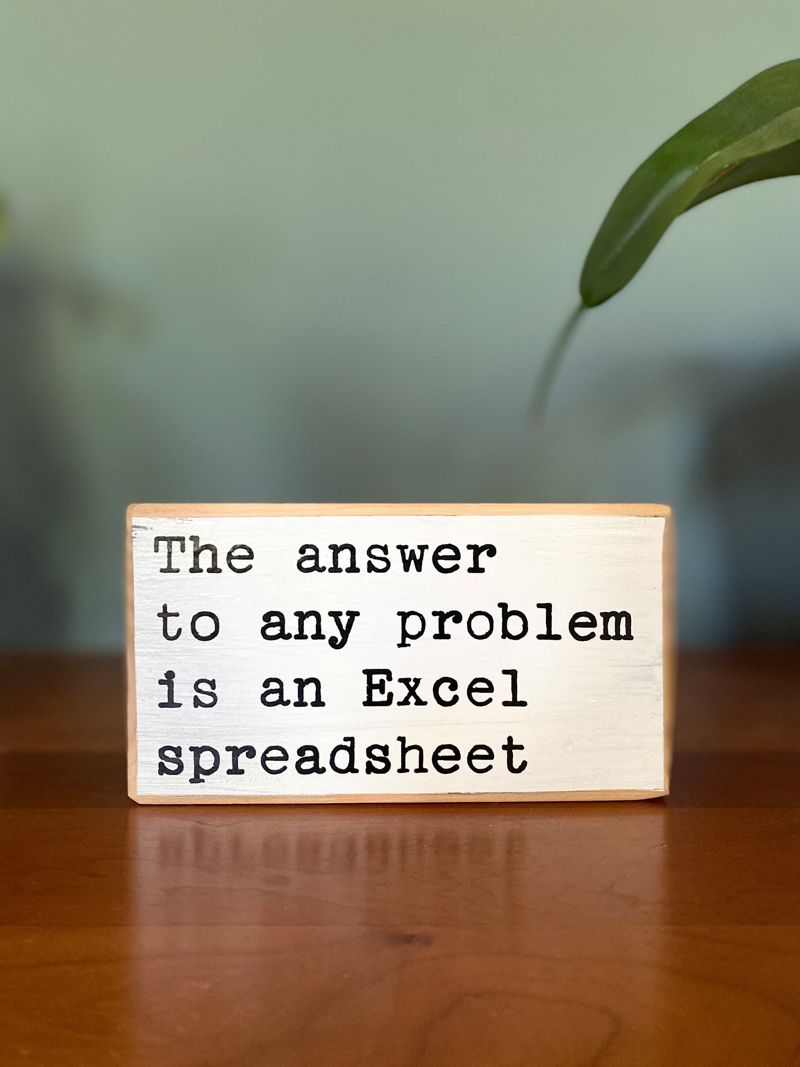 Excel Spreadsheet Funny Wood Sign - Office Desk Decor - Etsy