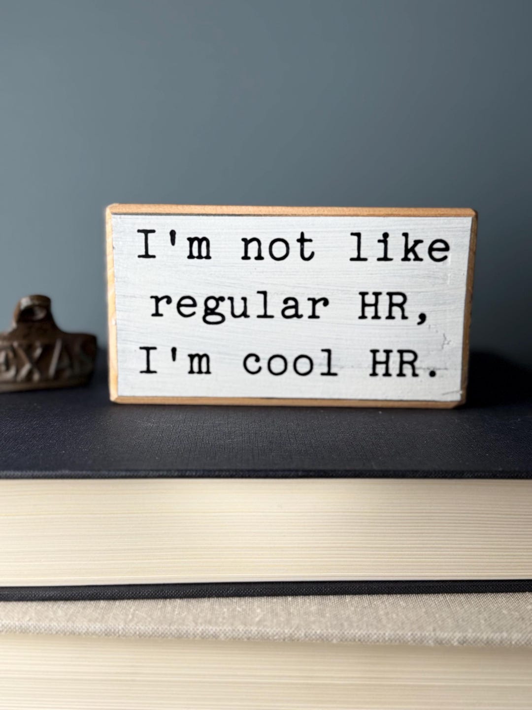 I'm Not Like Regular HR, I'm Cool HR - Office Desk Wood Sign - Wooden ...